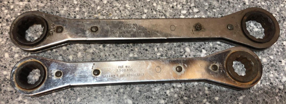 Craftsman Ratcheting Box Wrenches 42174 mm 42175 Metric 12pt USA 12 13 ...