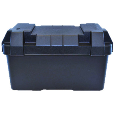 BATTERY BOX EXTRA LARGE 12V STORAGE POWER CAR CARAVAN BOAT 4X4 4WD ...