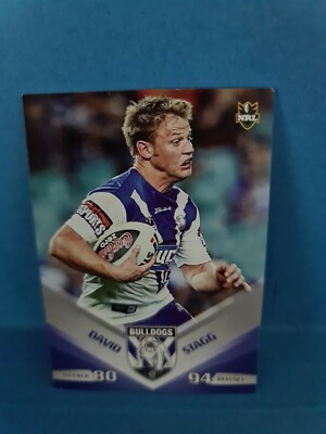 David Stagg🏆2010 Sunday Mail BULLDOGS #24 Rugby League NRL Card 🏆FREE ...