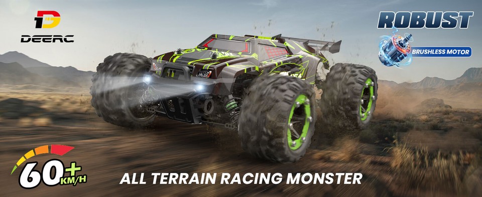 DEERC 302E RC Cars 4WD 1:18 Off-Road Brushless 60KM/H High Speed 40 ...