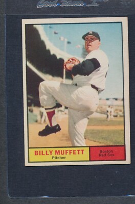 1961 Topps #016 Billy Muffett Red Sox EX *6987 | eBay