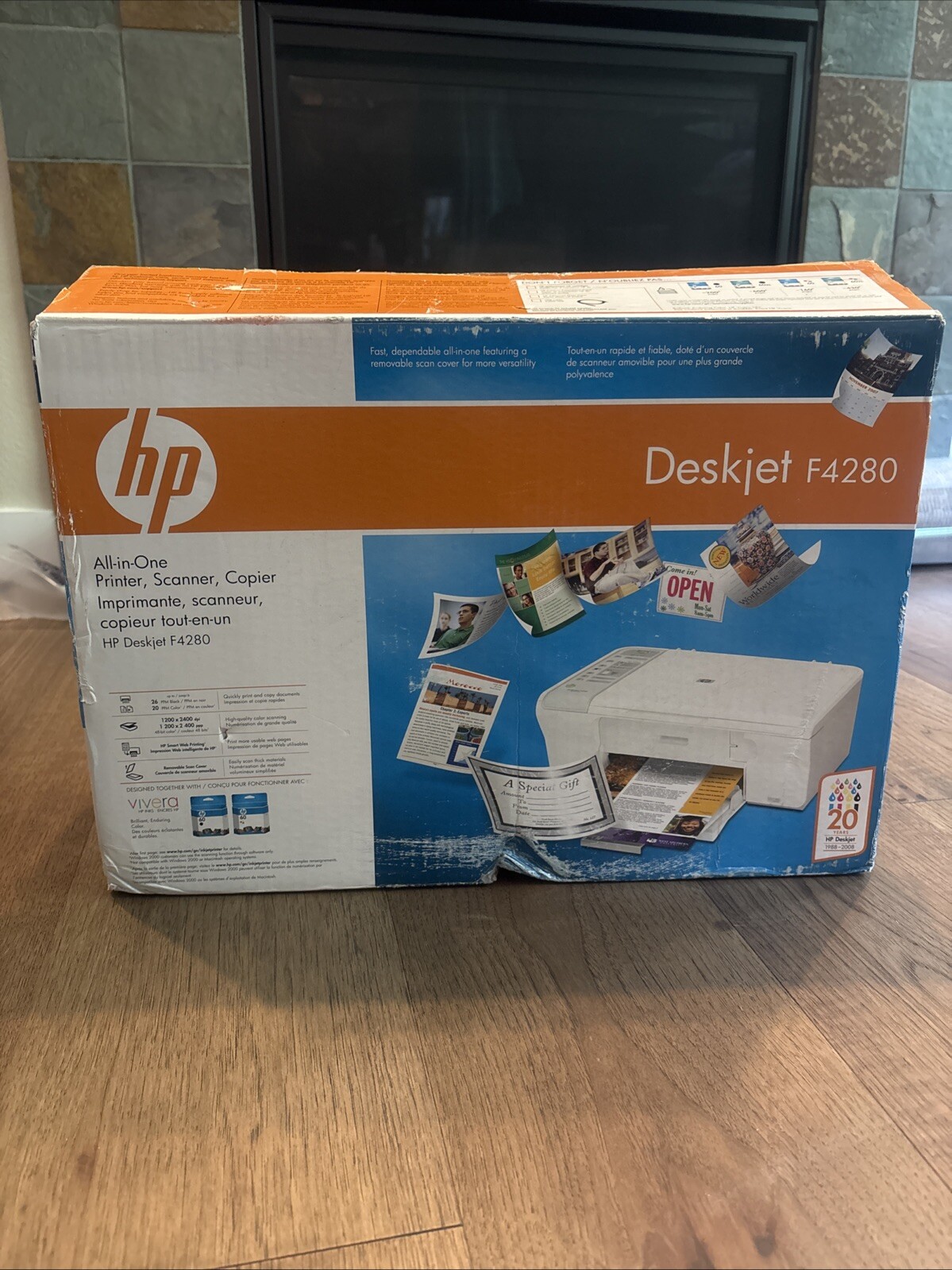 NEW HP Deskjet F4280 All-In-One Inkjet Printer Copier Scanner PC/Mac ...