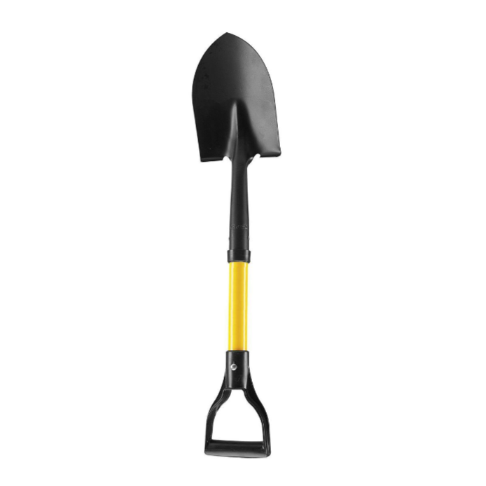 27 in. Round Nose Mini Digging Garden Shovel with Comfort Grip Handle ...