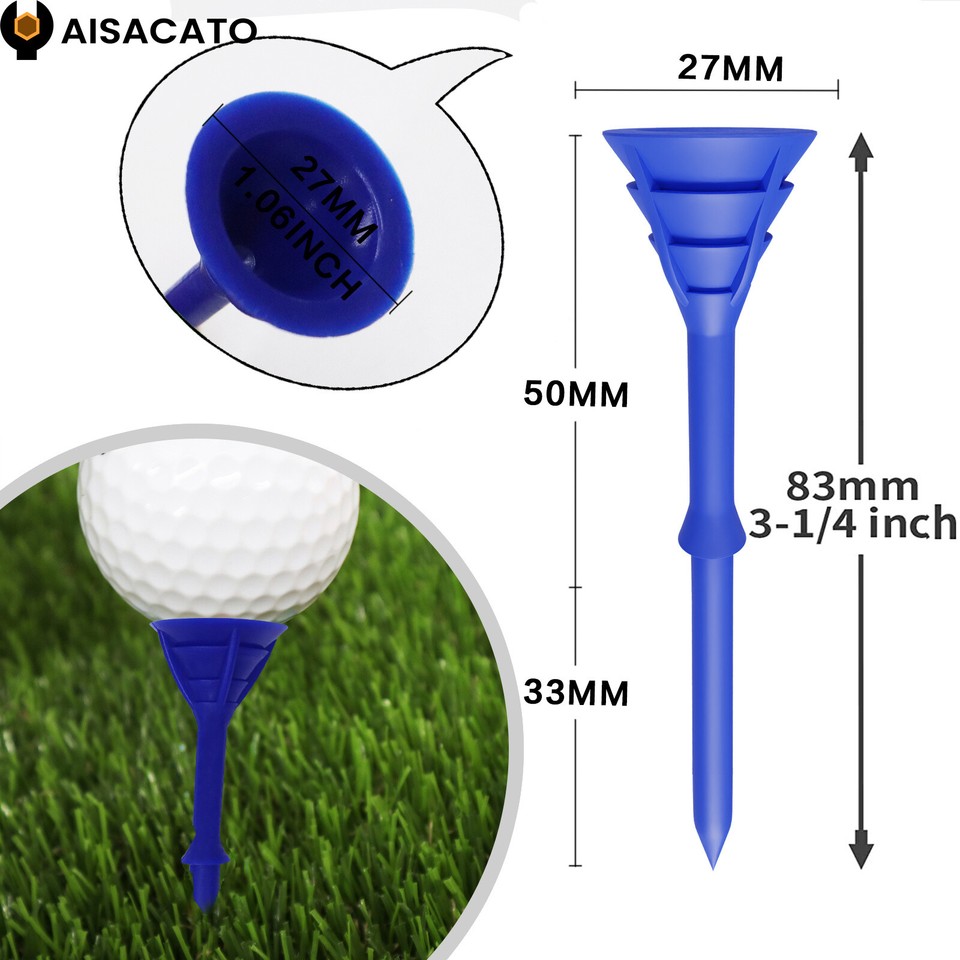 Plastic Golf Cup Tees 3 1/4” Unbreakable And Reusable Free Shipping 50 ...