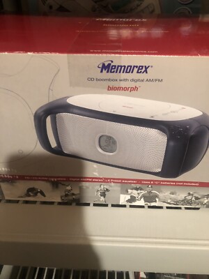 Memorex CD Boombox With Digital AM/FM Stereo Speakers. Sport Grip ...