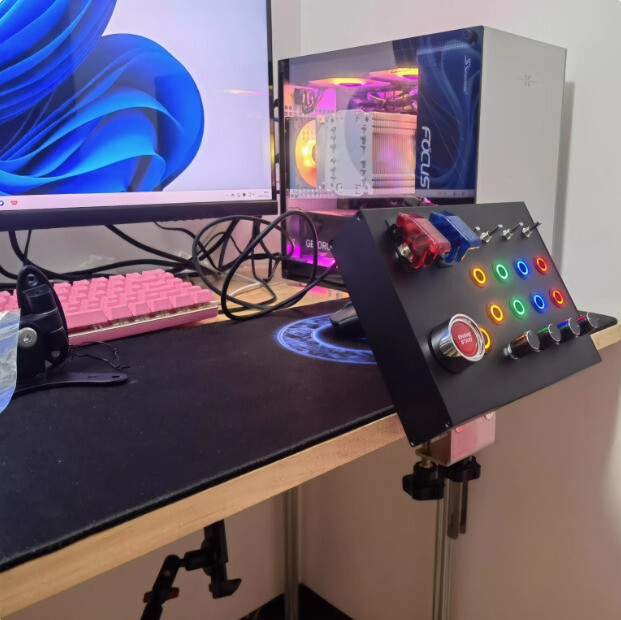 Sim Racing Button Box 20 Function For Fanatec Thrustmaster Simdid ...