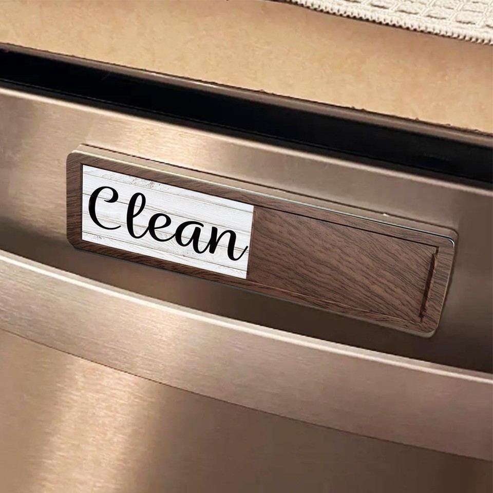 Dishwasher Stickers Clean Dirty Sign Tells Whether Dishes Are Clean Dir ...