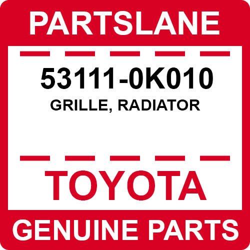 53111-0K010 Toyota OEM Genuine GRILLE, RADIATOR | eBay