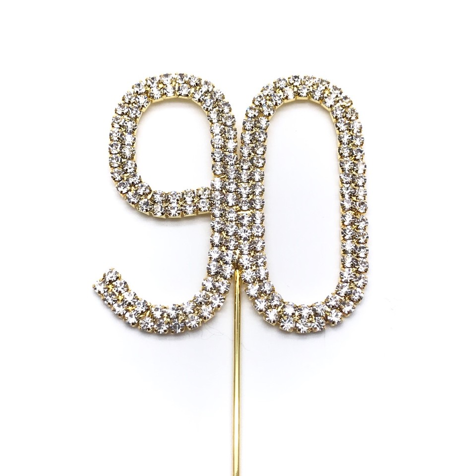Cake Topper Pick Diamante Rhinestone Birthday Anniversary Wedding ...