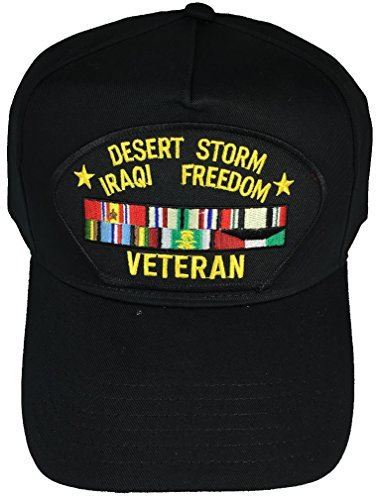 DESERT STORM IRAQI FREEDOM VETERAN CAMPAIGN RIBBONS HAT CAP ODS OIF ...