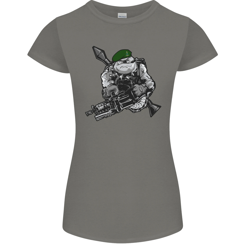 Royal Marine Bulldog Commando Soldier Womens Petite Cut T-Shirt | eBay