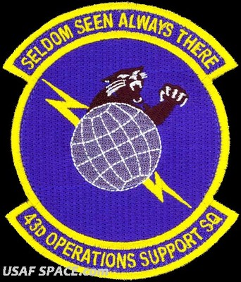 USAF 43D OPERATIONS SUPPORT SQ -SELDOM SEEN ALWAYS THERE- ORIGINAL VEL ...