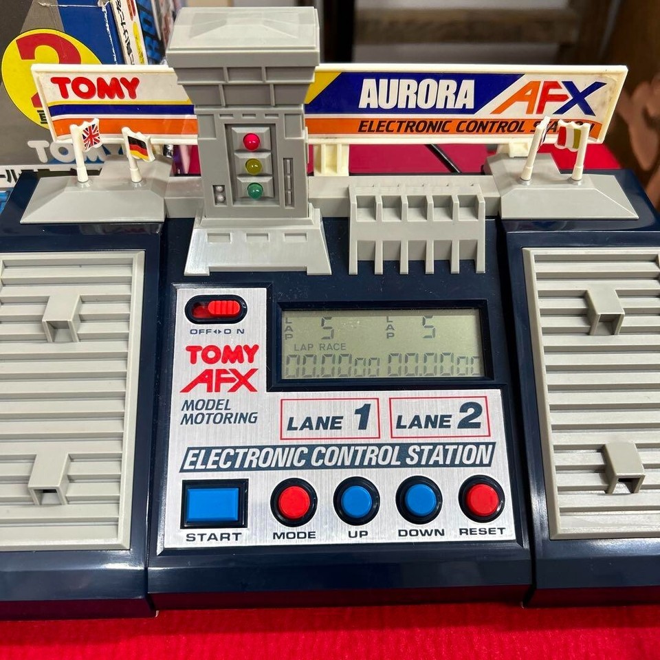 Vintage TOMY AFX Slot car Control Station "energization check" F/S from ...