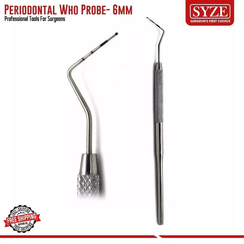 Dental WHO Probes Periodontal Ball Tip Diagnostic Pocket Depth ...