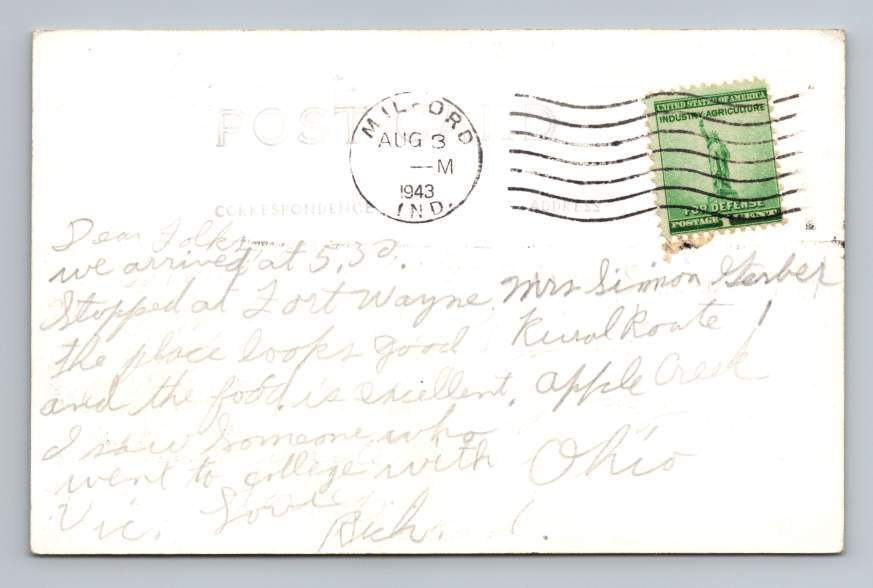 Camp Alexander Mack ~ Wabee Lake Indiana RPPC Vintage Becknell Photo ...