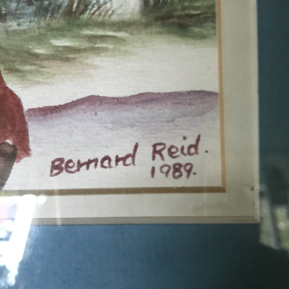 Bernard Reid Signed Watercolor 1989 Barbados Artist | eBay