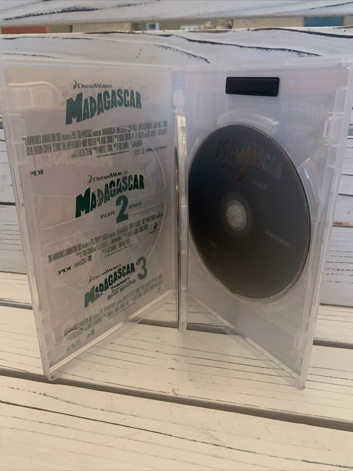 Madagascar DVD Movie Collection 1, 2 & 3 Family Fun Kids Factory Sealed ...