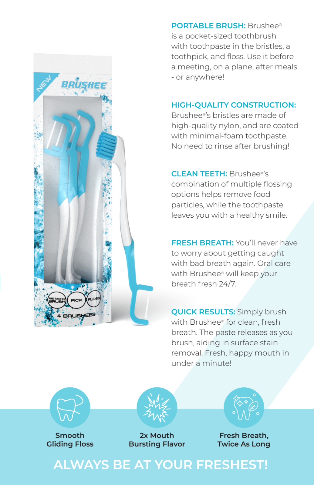 Brushee: On The Go Toothbrush | eBay Australia