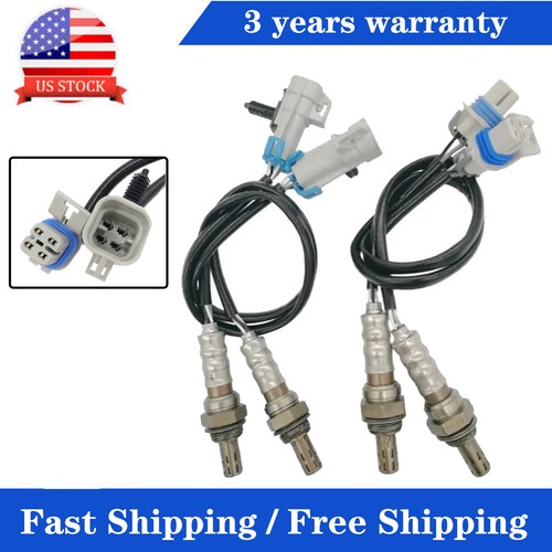4X Oxygen Sensor Up+Downstream For Chevrolet Silverado 1500 2500 3500 ...
