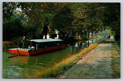 Delaware Canal Mule Drawn Barge Ride Sightseeing New Hope PA Postcard ...