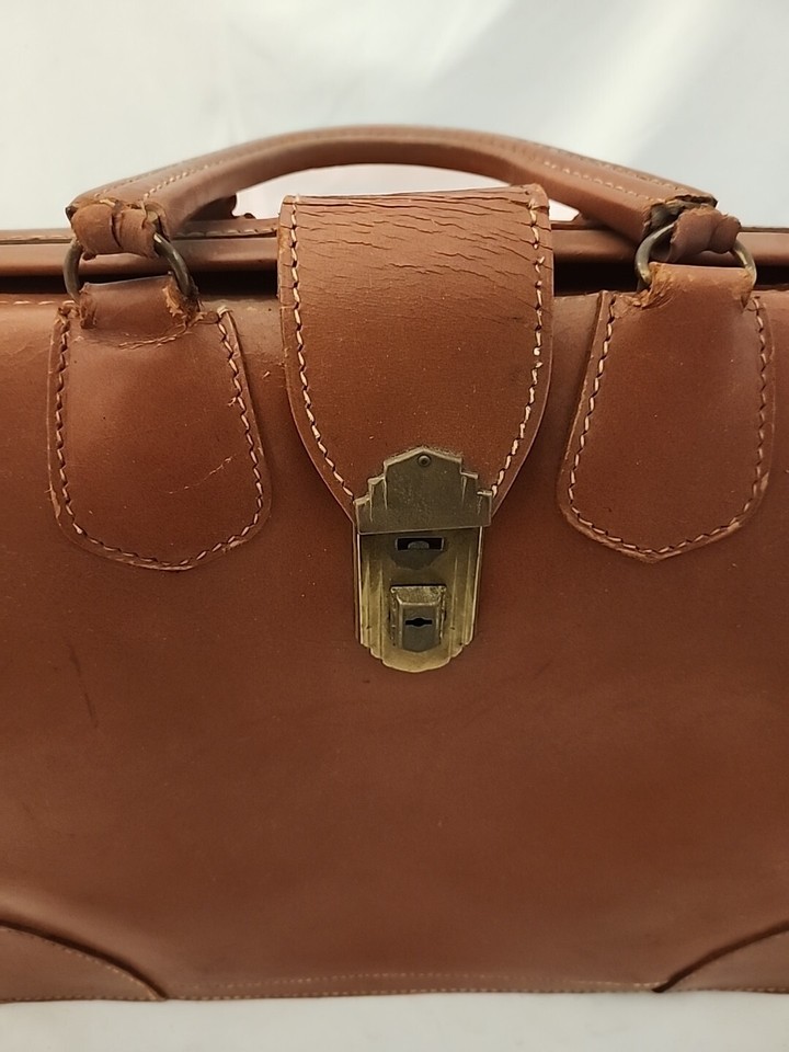 Vintage Bosca Built Brown Leather Cowhide Briefcase | eBay