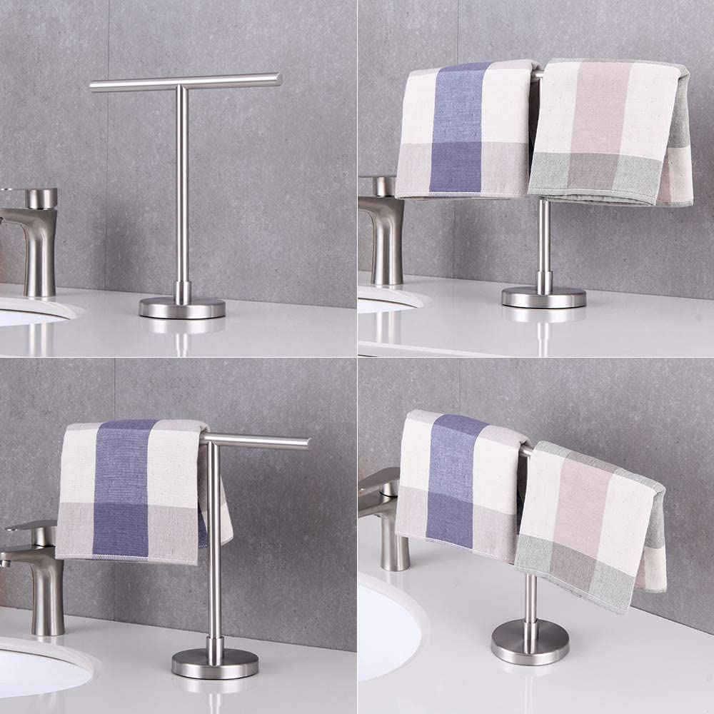 BEIGEEWY Modern Free Standing Countertop Hand Towel Holder Tree Rack ...