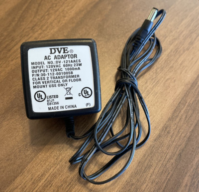 DVE AC ADAPTER MODEL: DV-121AACS USED WORKING 12V OUTPUT (C88) | eBay