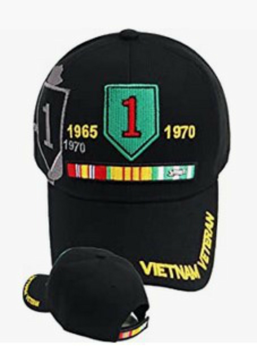 U.S. Army, 1st ID, 1st Infantry Division Vietnam Veteran, black hat | eBay