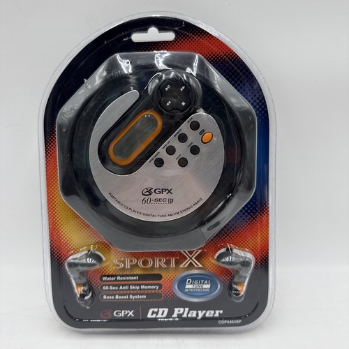 GPX Sport X Portable CD Player & AM/FM Radio Model CDP4404SP (NEW ...