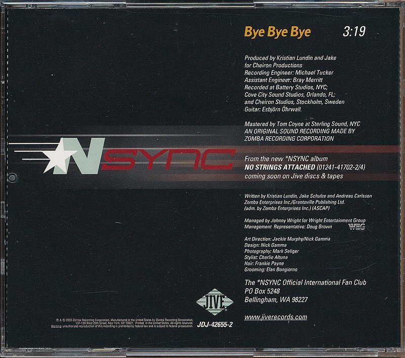 'NSYNC - Bye Bye Bye RARE promo radio only CD single '00 | eBay