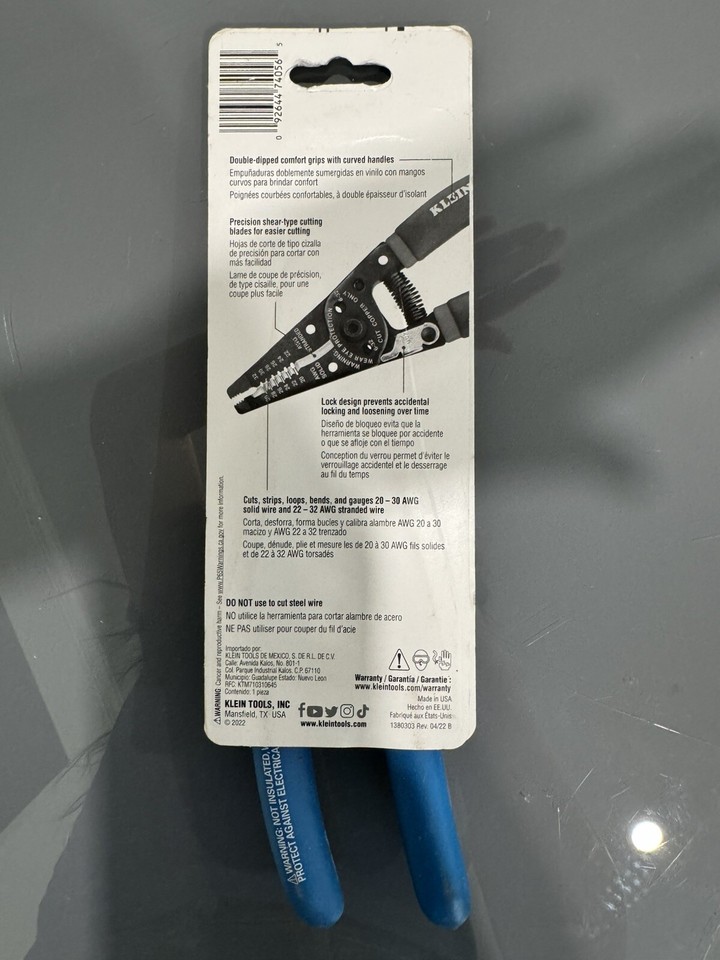 Klein Tools 11057 Wire Cutter/Wire Stripper and 11063W Automatic Wire ...