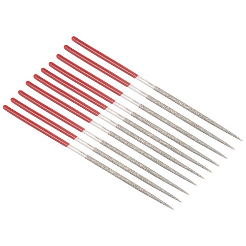 10Pcs 2mm Shank 100mm Round Diamond Needle File 150 Grits | eBay