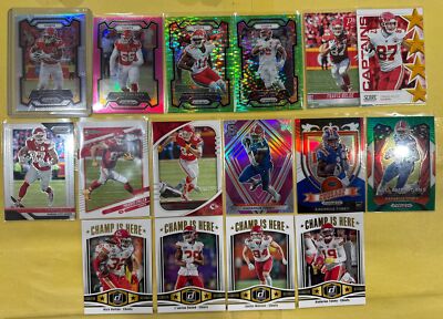Kansas City Chiefs Mix Card Lot x16 NFL Panini Prizm Kelce Pacheco ...