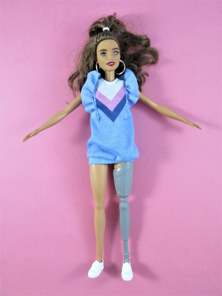 Mattel Barbie Amputee Doll Fashionistas 121 Brunette With Prosthetic ...