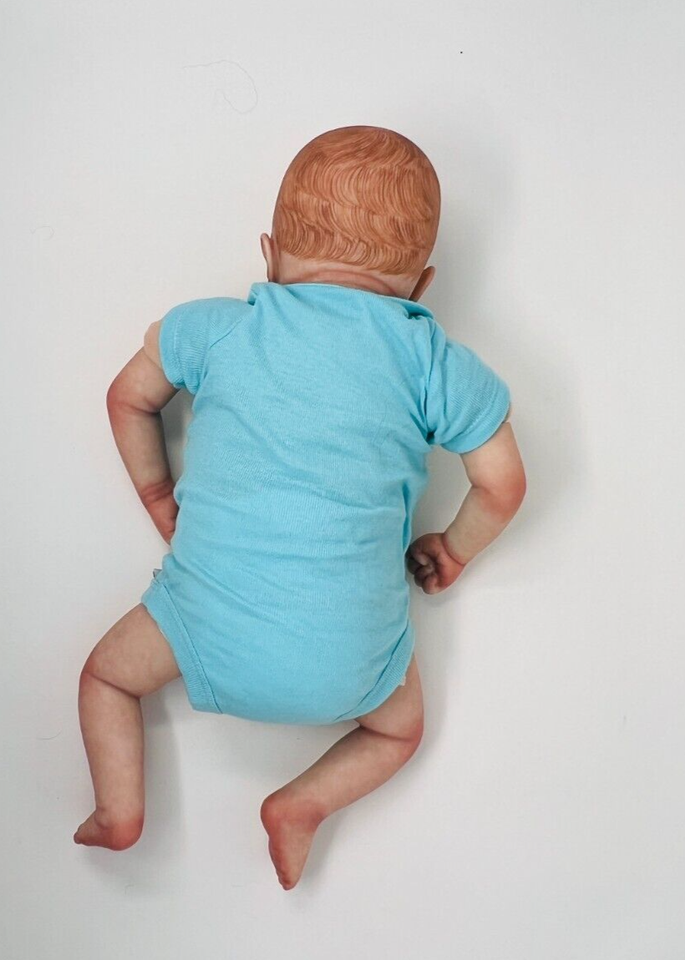 Reborn 18" Baby Doll Cloth Body Baby Doll Hand Painted Weighted Newborn ...
