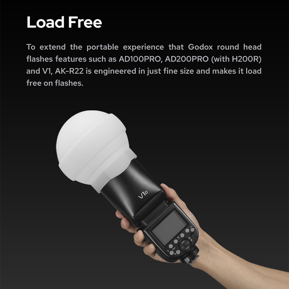 US Godox AK-R22 Collapsible Diffusion Dome, Diffuser for Godox V1 pro Round Head | eBay