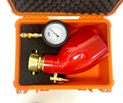 2-1/2" NST Hydrant Flow Test Swivel Diffuser 100Psi /1680GPM Gauge with ...
