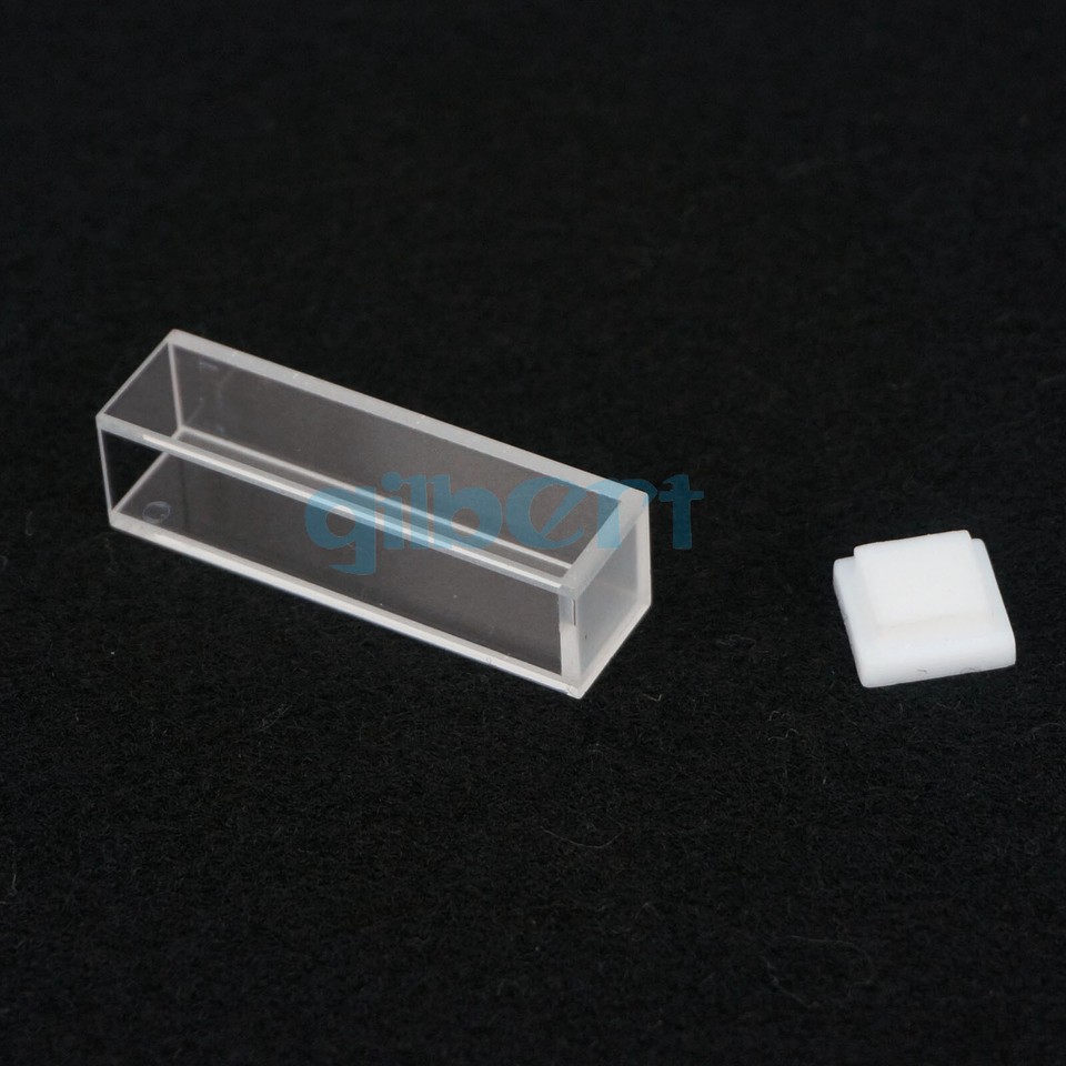 10mm Path JGS1 Quartz Cuvette Cell With Lid For Fluorescence ...