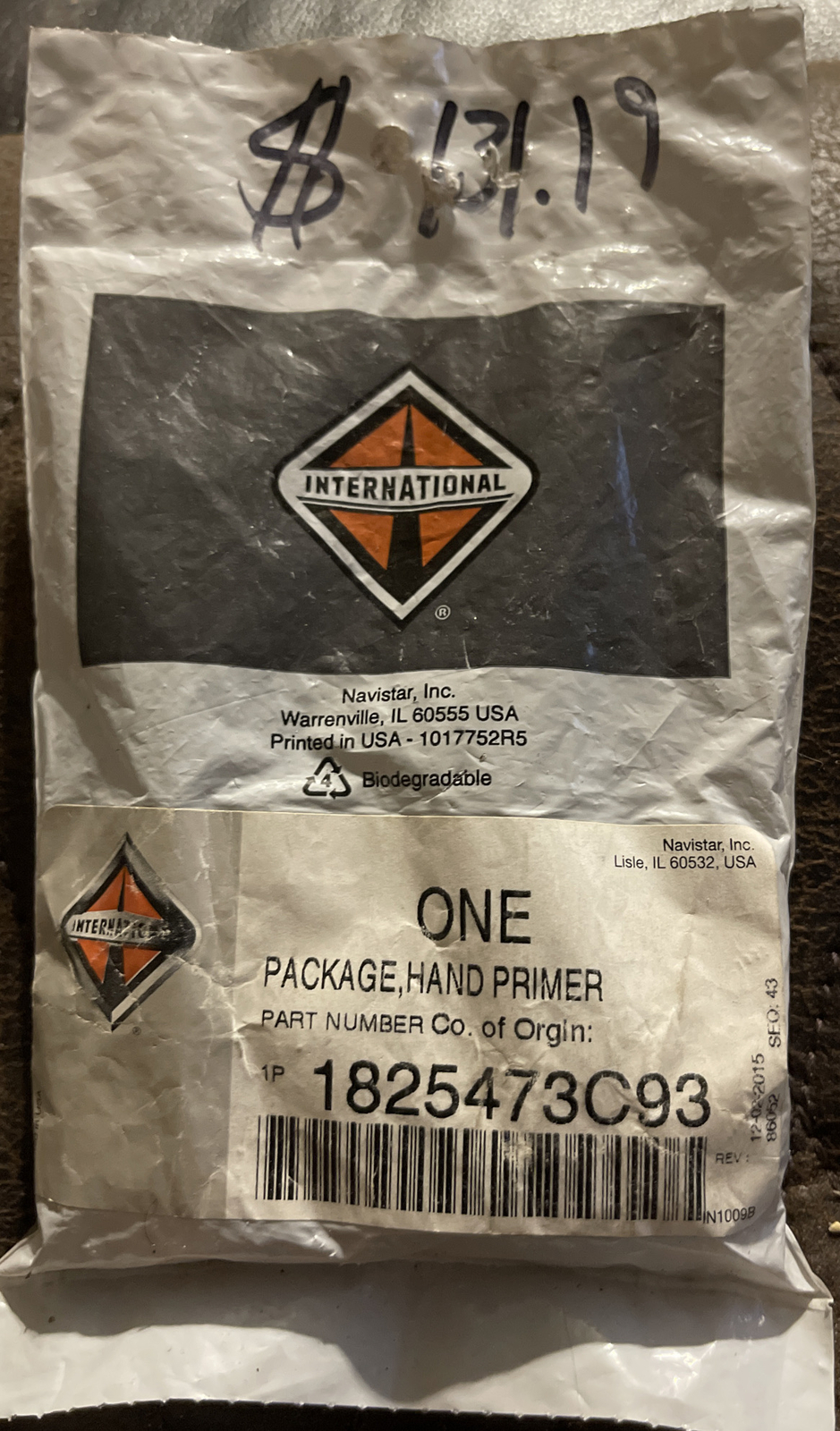 Genuine International Dt466e Primer Pump Kit 1825473C93 for sale online ...