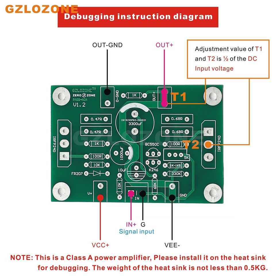2 PCS PASS ACA Stereo 5W Single-Ended Class A FET+MOS Power Amplifier ...