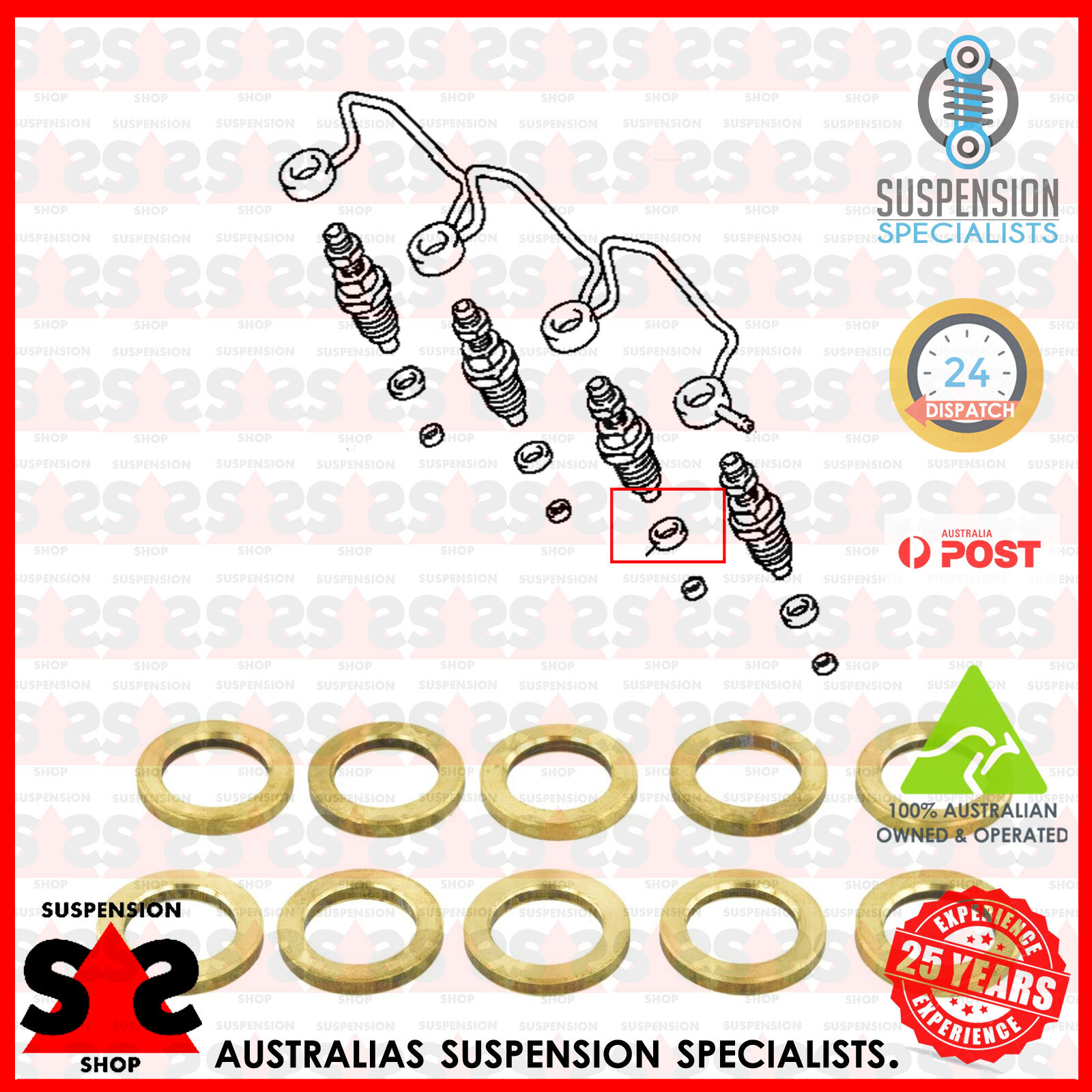 Seal Ring, Injector Suit TOYOTA Dyna Platform/Chassis (Lh8_) 2.4 D ...