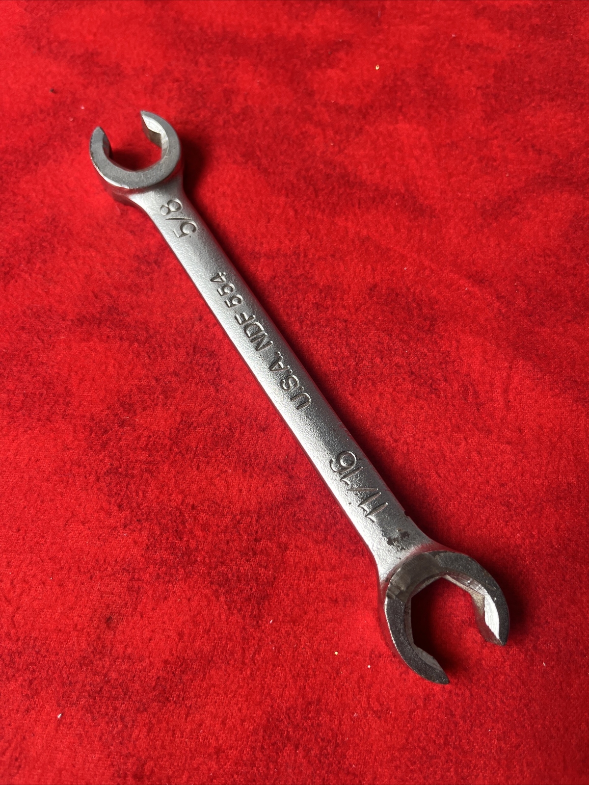 VINTAGE NAPA 5/8 X 11/16 SAE LINE WRENCH USA NDF 554 (t57) | eBay