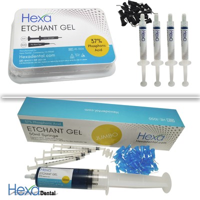 Hexa Dental High Quality Etch Etchant Gel 37% (Size Optional) Syringe ...