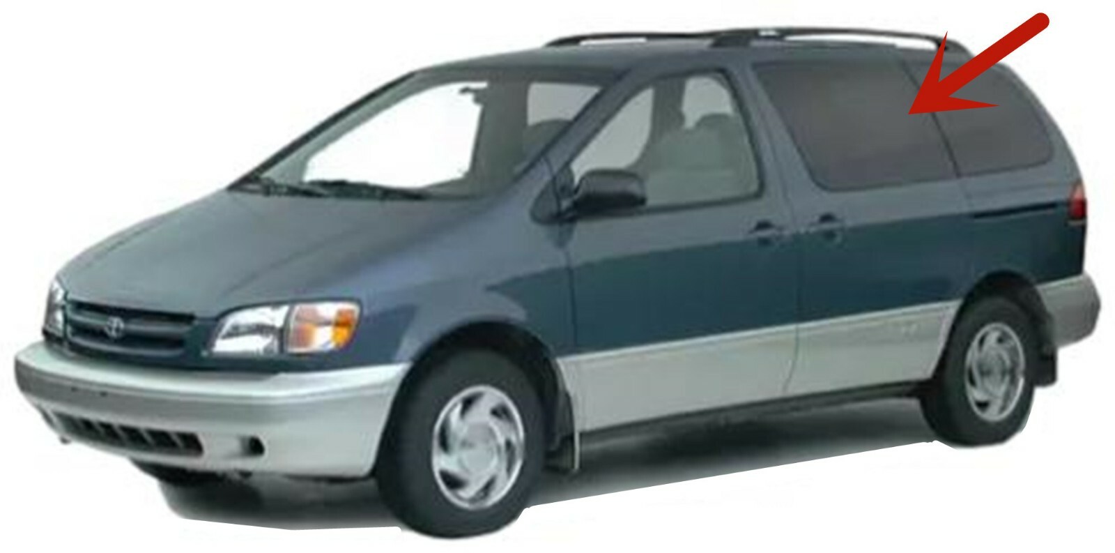 Fits 98-03 Toyota Sienna Van Driver Left Rear Sliding Cargo Door Window ...