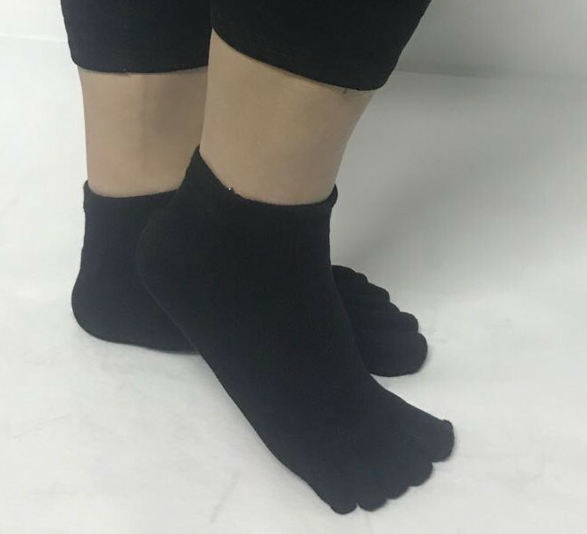 6 Pairs Women Hygienical Individual Toe Socks 100%Cotton Anti Bacterial ...