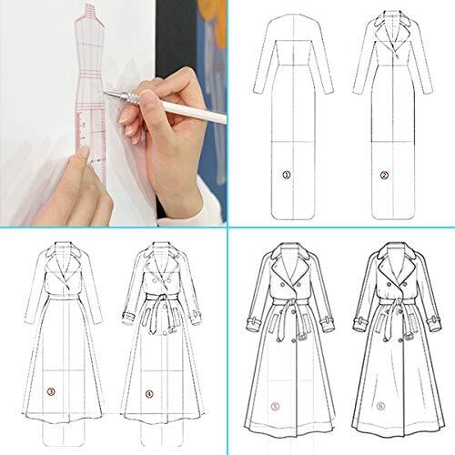 Fashion Drawing Template Ruler Set, Woman Sewing 8PCS Professional Kit ...