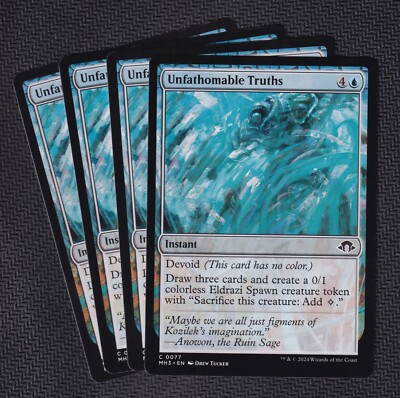 x4 Unfathomable Truths C MTG Modern Horizons 3 NM Regular English | eBay