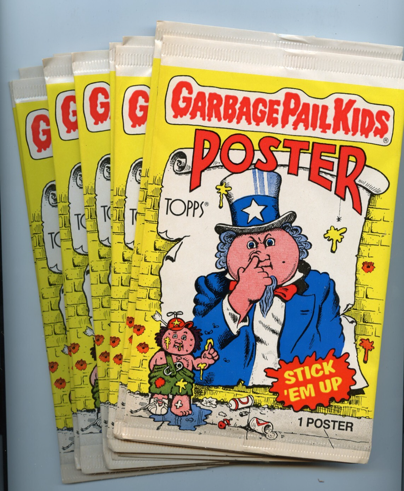 1986 GARBAGE PAIL KIDS GPK "POSTERS' FULL BOX w/ 36 POSTERS FROM SEALED ...