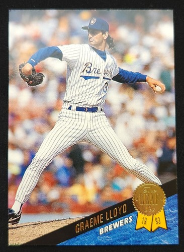 1993 The Leaf Set Graeme Lloyd #459 Baseball Card Brewers | eBay