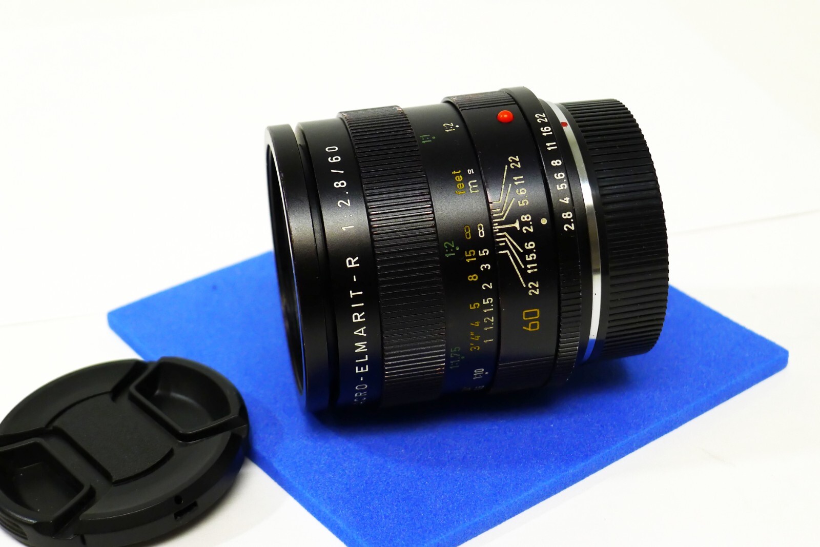 Leica 60mm f2.8 Macro-Elmarit 3 Cam R Lens w/Caps F/ Leica R Series ...